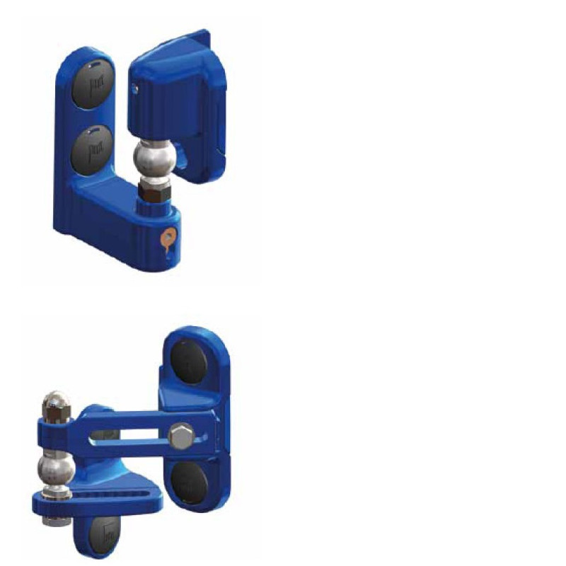 Régulateur de pente a rotule pour portail